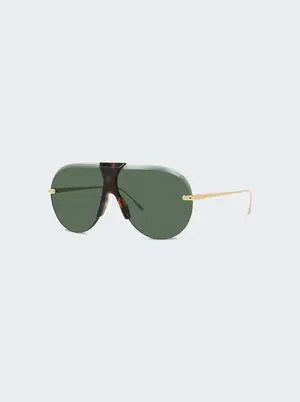 Loewe Aviator Sunglasses With Tone Accents - Gold