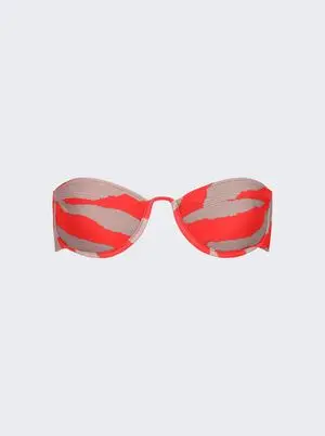 TROPIC OF C Mariel Zebra Bikini Top