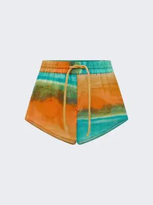DONDE ESTEBAN Formentera Cotton Voile Mini Shorts - Multicolor