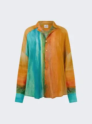 DONDE ESTEBAN Formentera Cotton Voile Shirt - Multicolor