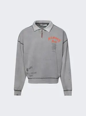 PALY Sorry 'bout That 1/4 Zip Sweatshirt Grey - Gray