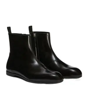 JIL SANDER Leather Ankle Boots