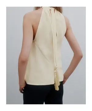 Marella Asymmetric Envers Satin Top