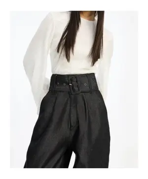 ROTATE BY BIRGER CHRISTENSEN Sequin-embellished Crewneck Top