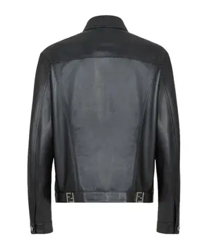Fendi Long Sleeve Leather Jacket