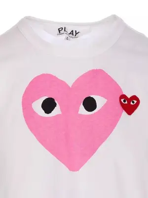 Play Comme Des Garcon Crew Neck Short-sleeved T-shirt
