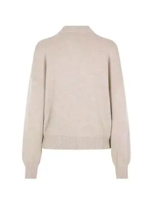 Brunello Cucinelli Sequin Embellished High Neck Sweater