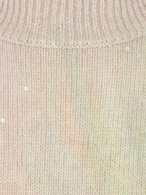 Brunello Cucinelli Sequin Embellished High Neck Sweater