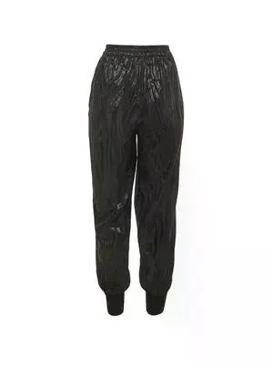 Stella McCartney Zebra-pattern Jacquard Tapered Trousers