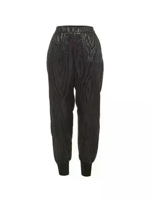 Stella McCartney Zebra-pattern Jacquard Tapered Trousers