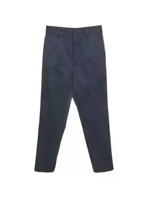 Prada Gabardine-weave Cotton Chino Trousers - Blue