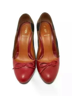 Fendi Pequin Bow Pumps