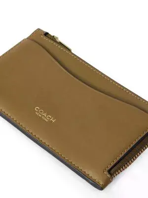 COACH Smooth Leather Zip-around Cardholder