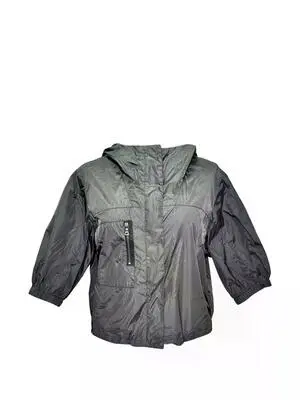 Prada Cropped Hooded Jacket - Grey