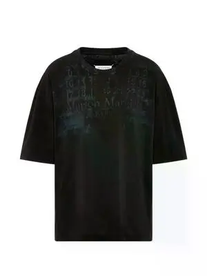 MAISON MARGIELA Logo-print Oversized T-shirt - Black