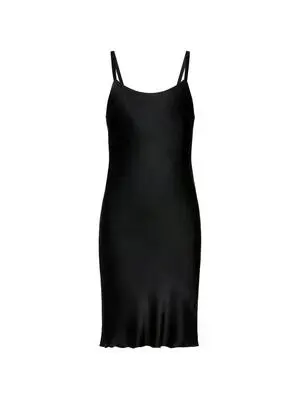 MAISON MARGIELA Satin Bias-cut Slip Mini Dress - Black