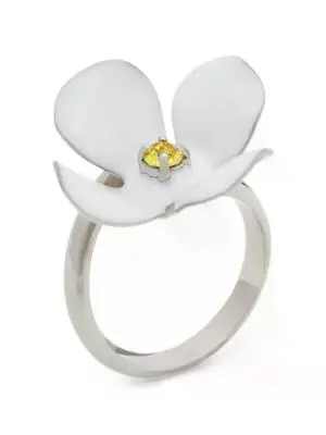 Marni Enamel Daisy Ring