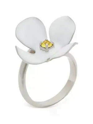 Marni Enamel Daisy Ring