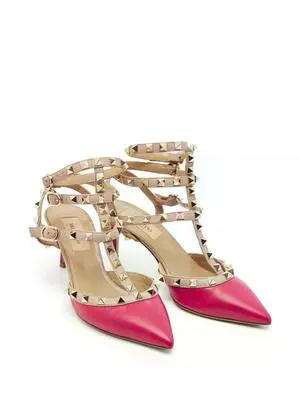 Valentino Garavani Rockstud Caged Pumps - Neutrals