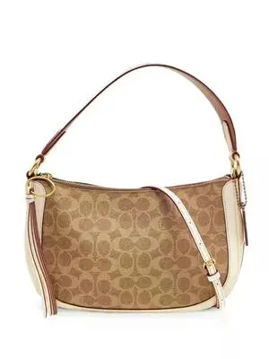 COACH VINTAGE Sutton Signature Monogram Crossbody Bag - Neutrals