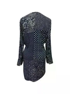 Diane Von Furstenberg Patchwork Print Silk Dress