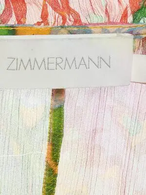 Zimmermann Floral-print Ruffled Maxi Dress - Orange