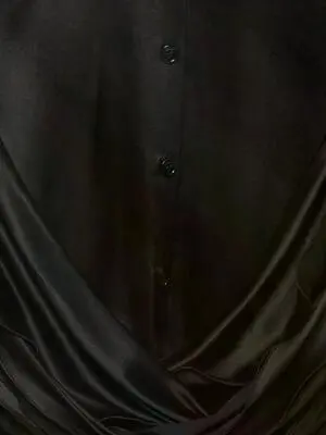 Versace Draped Cropped Shirt