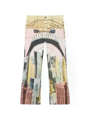 Off-White Moneyworld Graphic Slim-fit Jeans - Neutrals