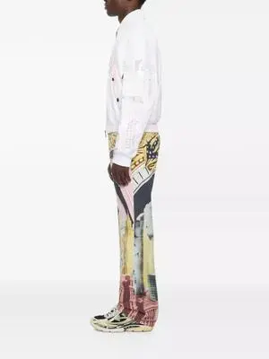 Off-White Moneyworld Graphic Slim-fit Jeans