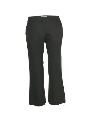 Burberry Tailored Cropped Trousers With Jetted Pockets