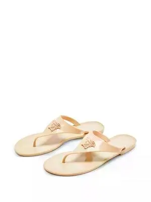 Versace Medusa Thong Sandals - Neutrals