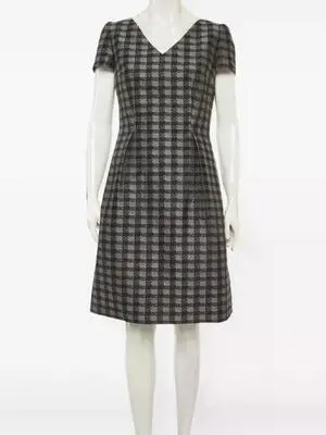 Prada Checked Midi Dress