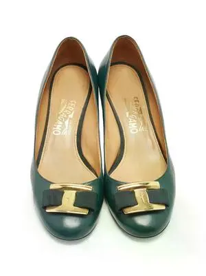 FERRAGAMO Vara Bow Leather Pumps