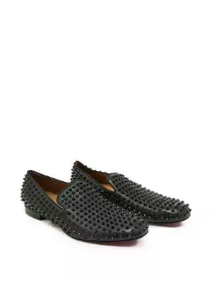 CHRISTIAN LOUBOUTIN Dandelion Spikes Leather Loafers