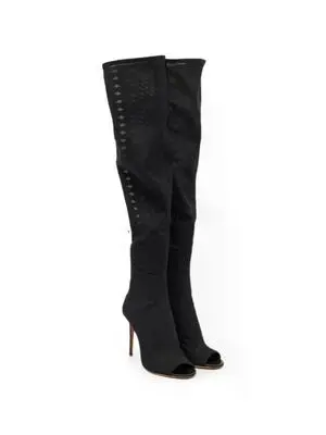 JIMMY CHOO Over-the-knee Mesh Boots
