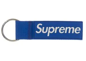 Supreme Webbing Keychain - Blue