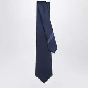 FERRAGAMO Silk Neck Tie - Blue