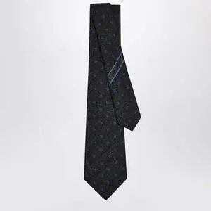 FERRAGAMO Gancini Chevron Neck Tie
