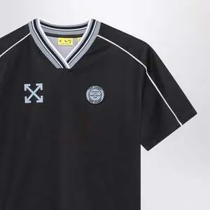 OFF-WHITE™ Technical Fabric Football Jersey With Logo Patch