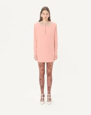 Valentino Garavani Embroidered Cady Couture Short Dress