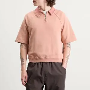BOUND Snow Wash Jersey Half Zip Polo