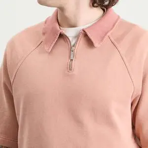 BOUND Snow Wash Jersey Half Zip Polo