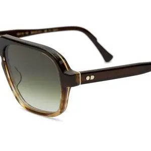 OSCAR DEEN Fraser Aviator Sunglasses - Mocha/green Fade