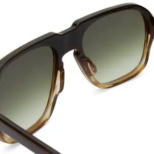 OSCAR DEEN Fraser Aviator Sunglasses - Mocha/green Fade