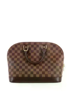 LOUIS VUITTON Alma Handbag Damier Pm Satchel - Brown