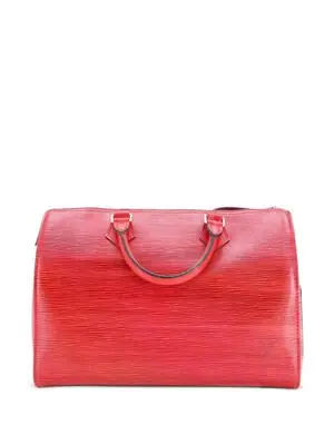 LOUIS VUITTON Epi Leather Speedy 30 Satchel - Red