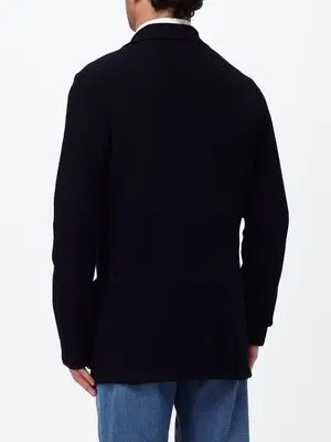 Giorgio Armani Single-breasted Virgin Wool Blazer With Patch Pockets