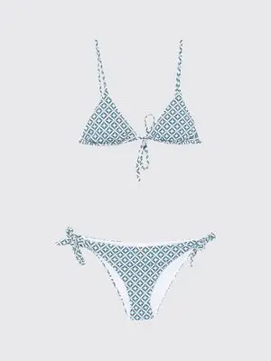 Max Mara Geometric Diamond Print Triangle Bikini