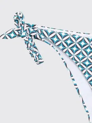 Max Mara Geometric Diamond Print Triangle Bikini