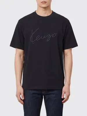 Kenzo Contrasting Logo Cotton T-shirt - Black